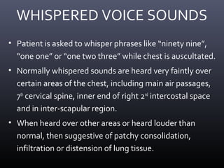 Approach to Lung sounds | PPT