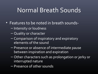 Approach to Lung sounds | PPT