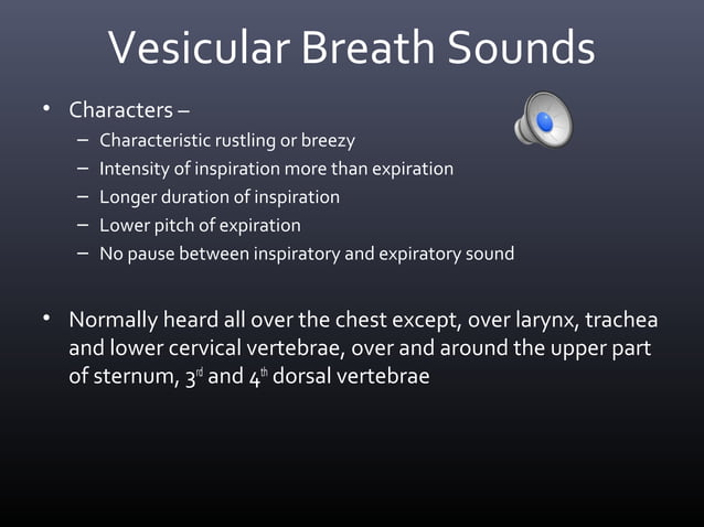 Approach to Lung sounds | PPT