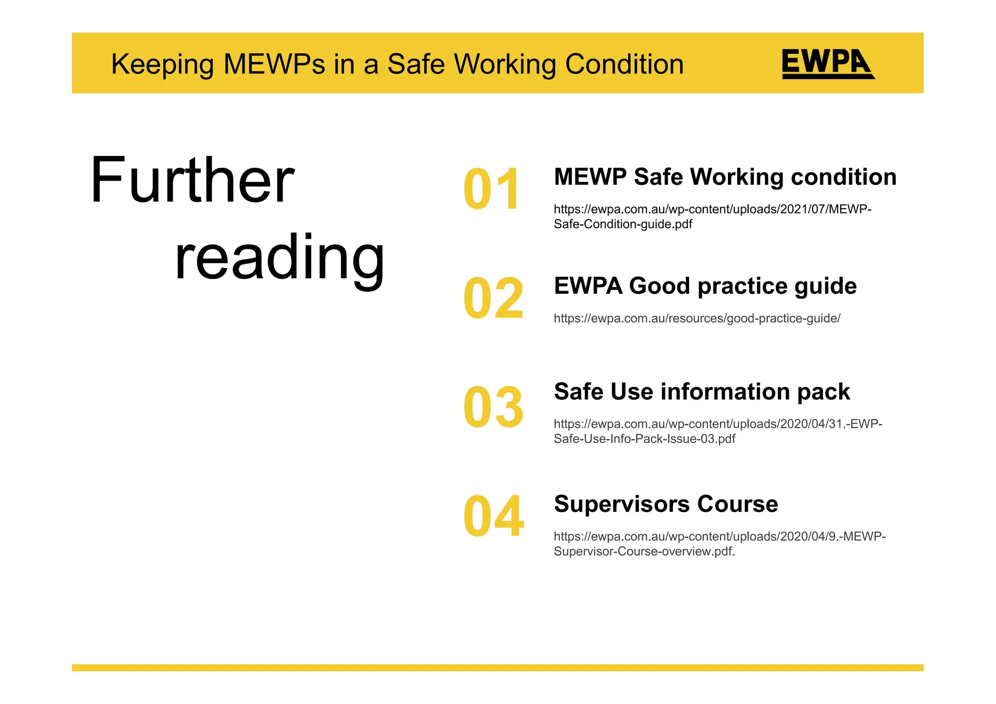 MEWP-safe-condition-ppt.pdf for safe operations | PDF