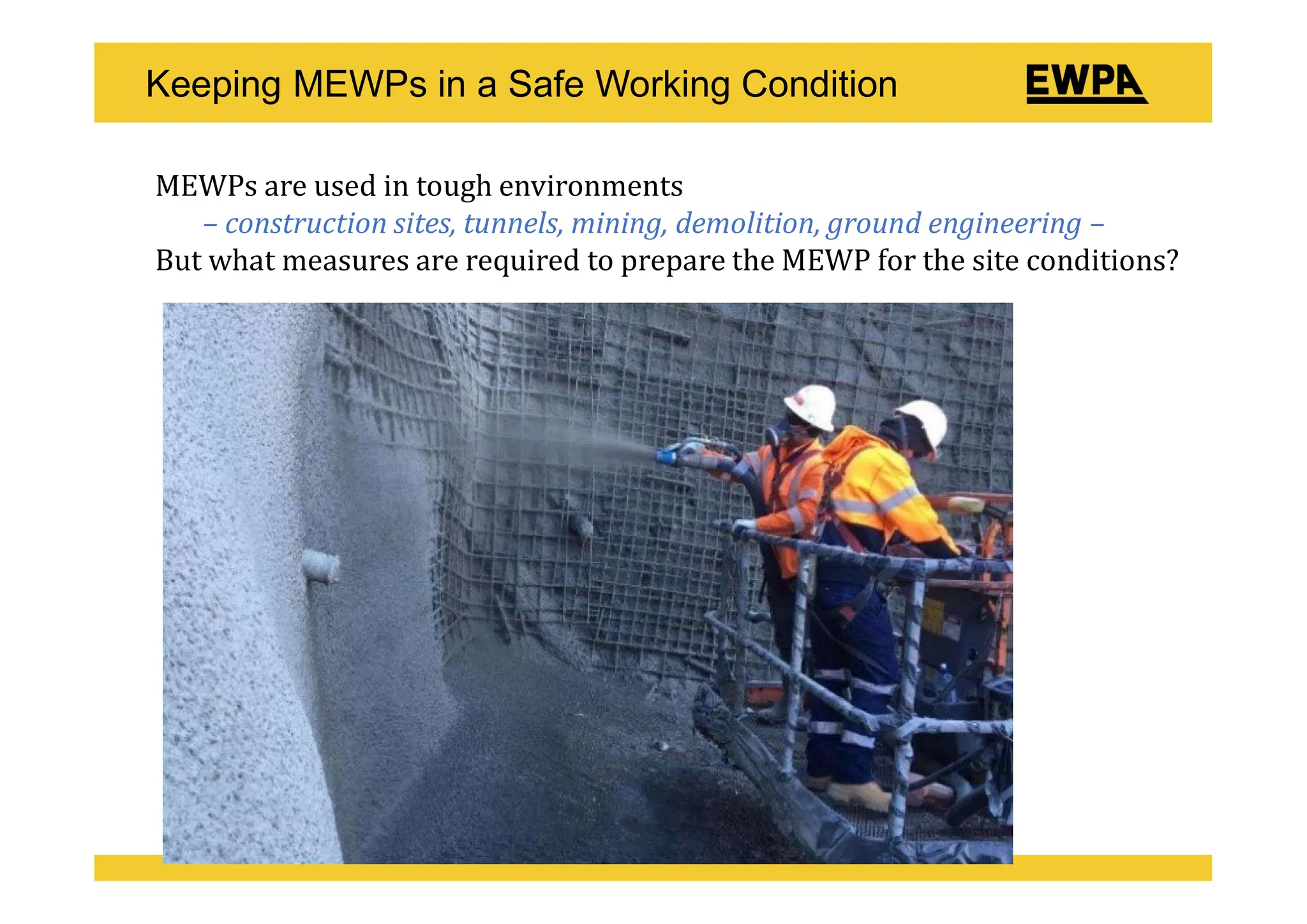 MEWP-safe-condition-ppt.pdf for safe operations | PDF