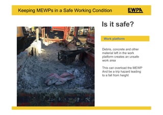 MEWP-safe-condition-ppt.pdf for safe operations | PDF