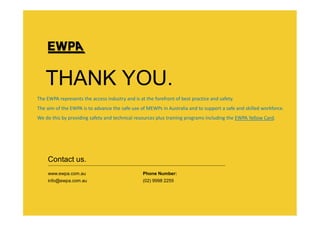 MEWP-safe-condition-ppt.pdf for safe operations | PDF