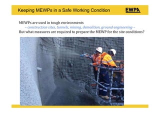 MEWP-safe-condition-ppt.pdf for safe operations | PDF