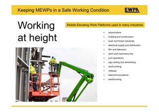 MEWP-safe-condition-ppt.pdf for safe operations | PDF