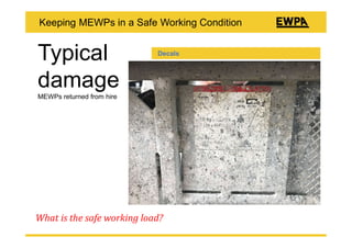 MEWP-safe-condition-ppt.pdf for safe operations | PDF