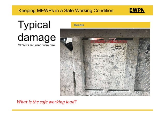 MEWP-safe-condition-ppt.pdf for safe operations | PDF | Operating ...
