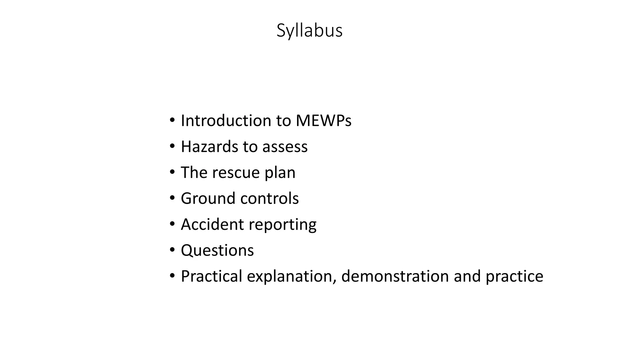 Mewp rescue plan | PPTX