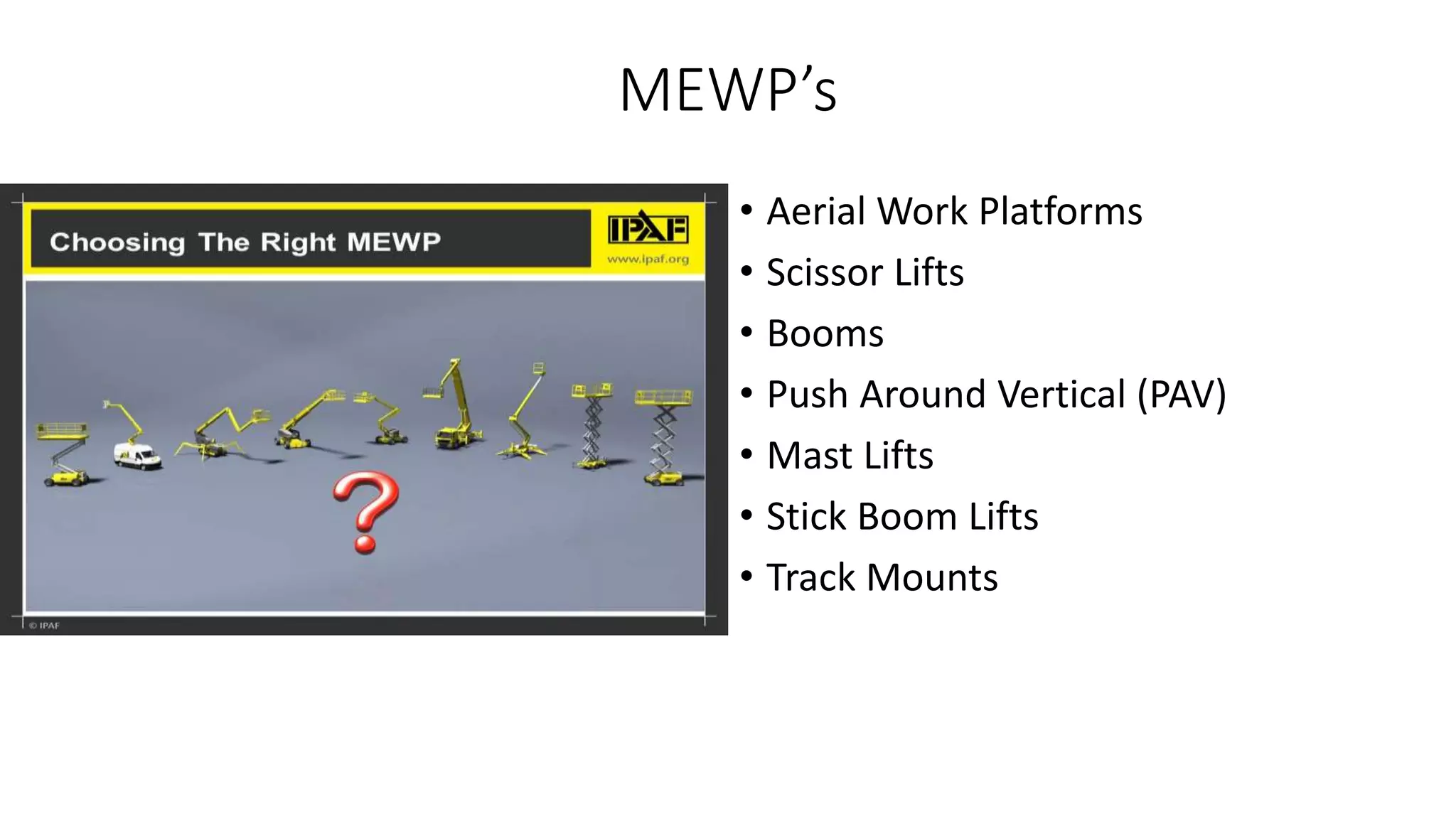 Mewp training | PPTX
