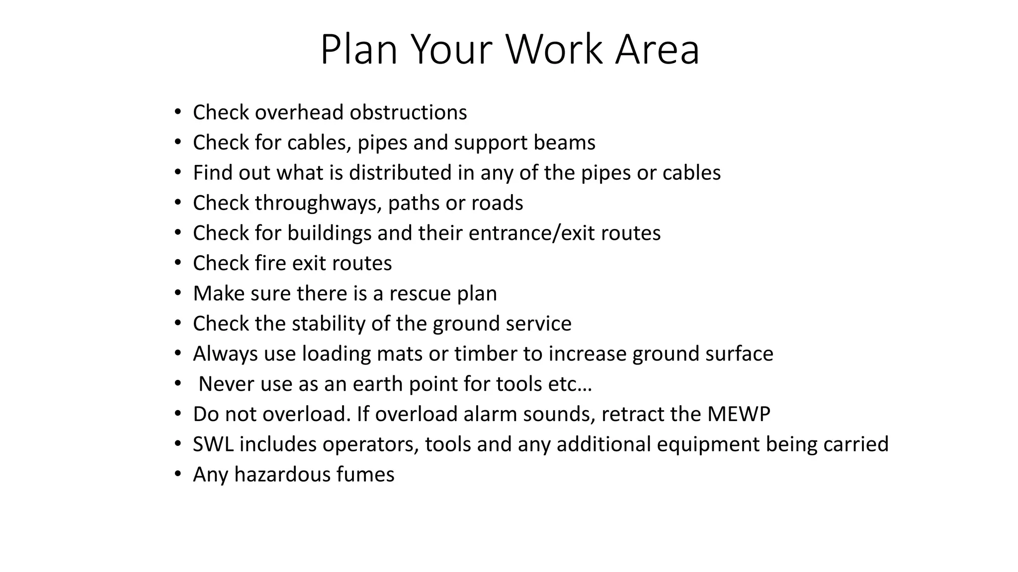 Mewp training | PPTX