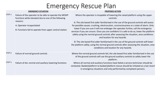 Mewp training | PPTX