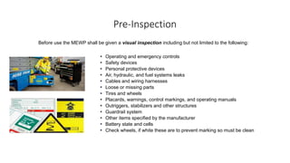 Mewp training | PPTX