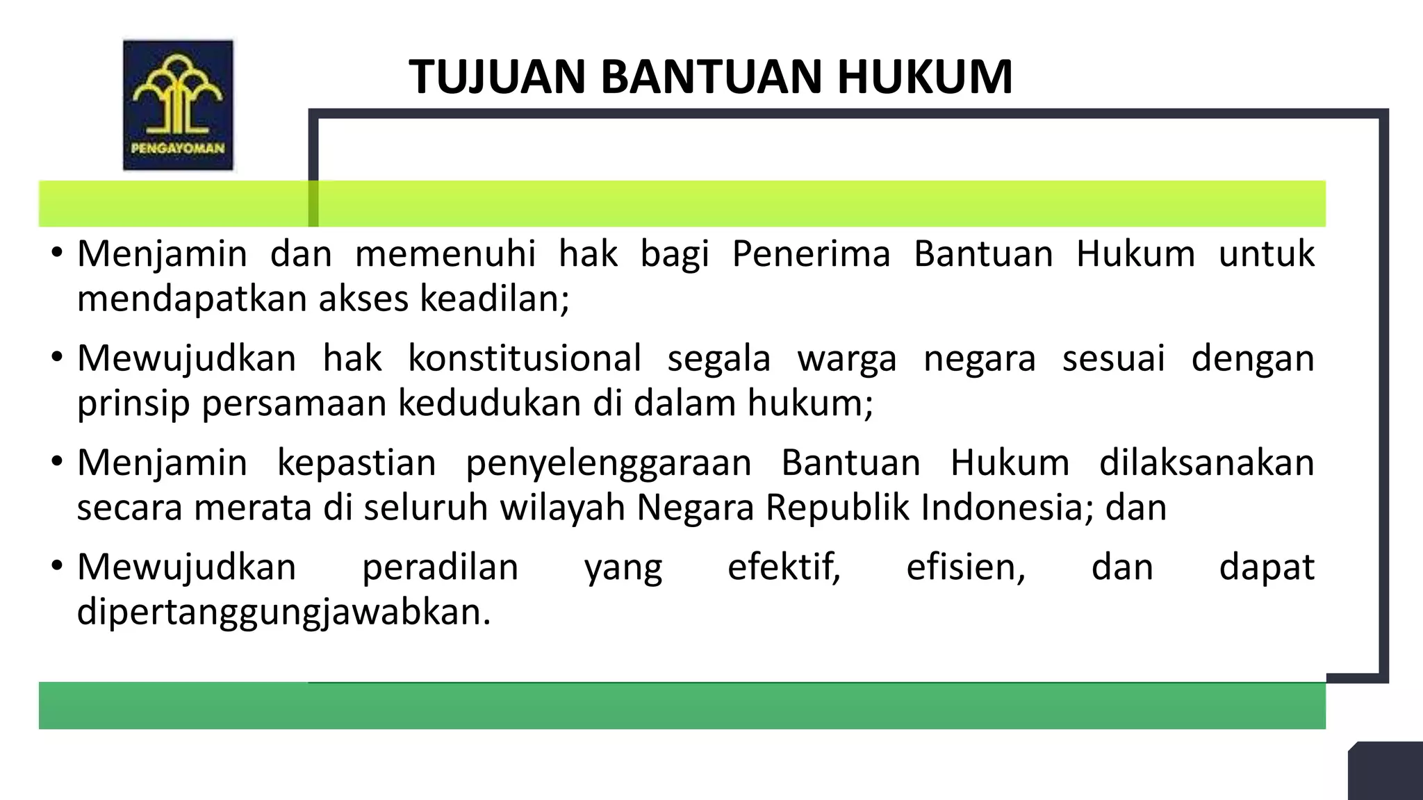 Bantuan Hukum | PPTX