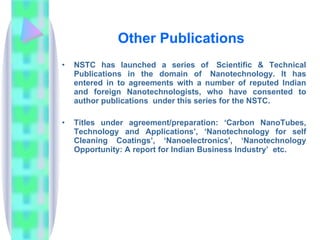 NSTC: A Nanotechnology Platform | PPT