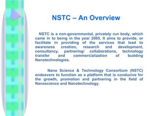 NSTC: A Nanotechnology Platform | PPT