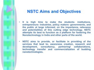 NSTC: A Nanotechnology Platform | PPT