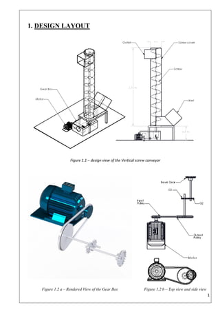 Vertical Screw Conveyor - Design Project | PDF