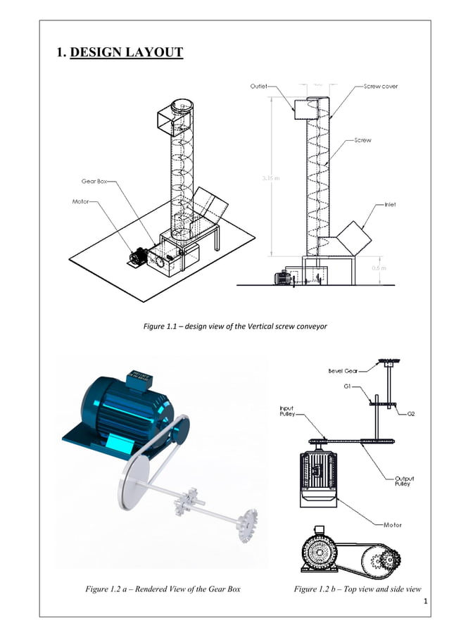 Vertical Screw Conveyor - Design Project | PDF | Auto Type | Automotive