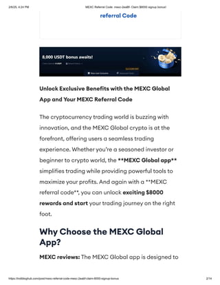 MEXC Referral Code today 2025( mexc-2eaBf).pdf