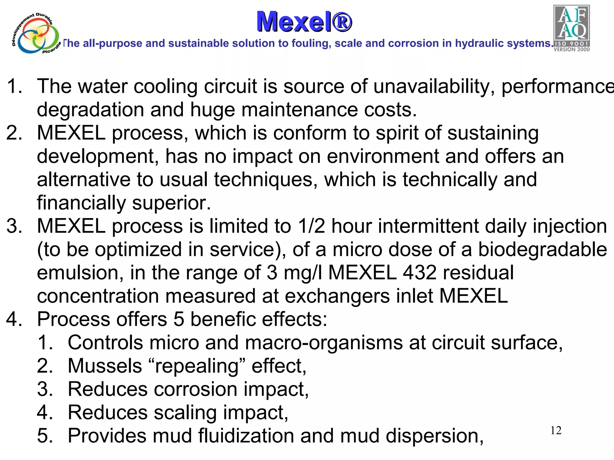 Mexel presentation for seawater intake | PPT