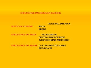 Mexican cuisine or food | PPTX