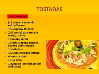 Gourmet Mexican Food Presentation