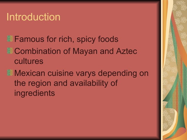 Mexican Cuisine | PPT