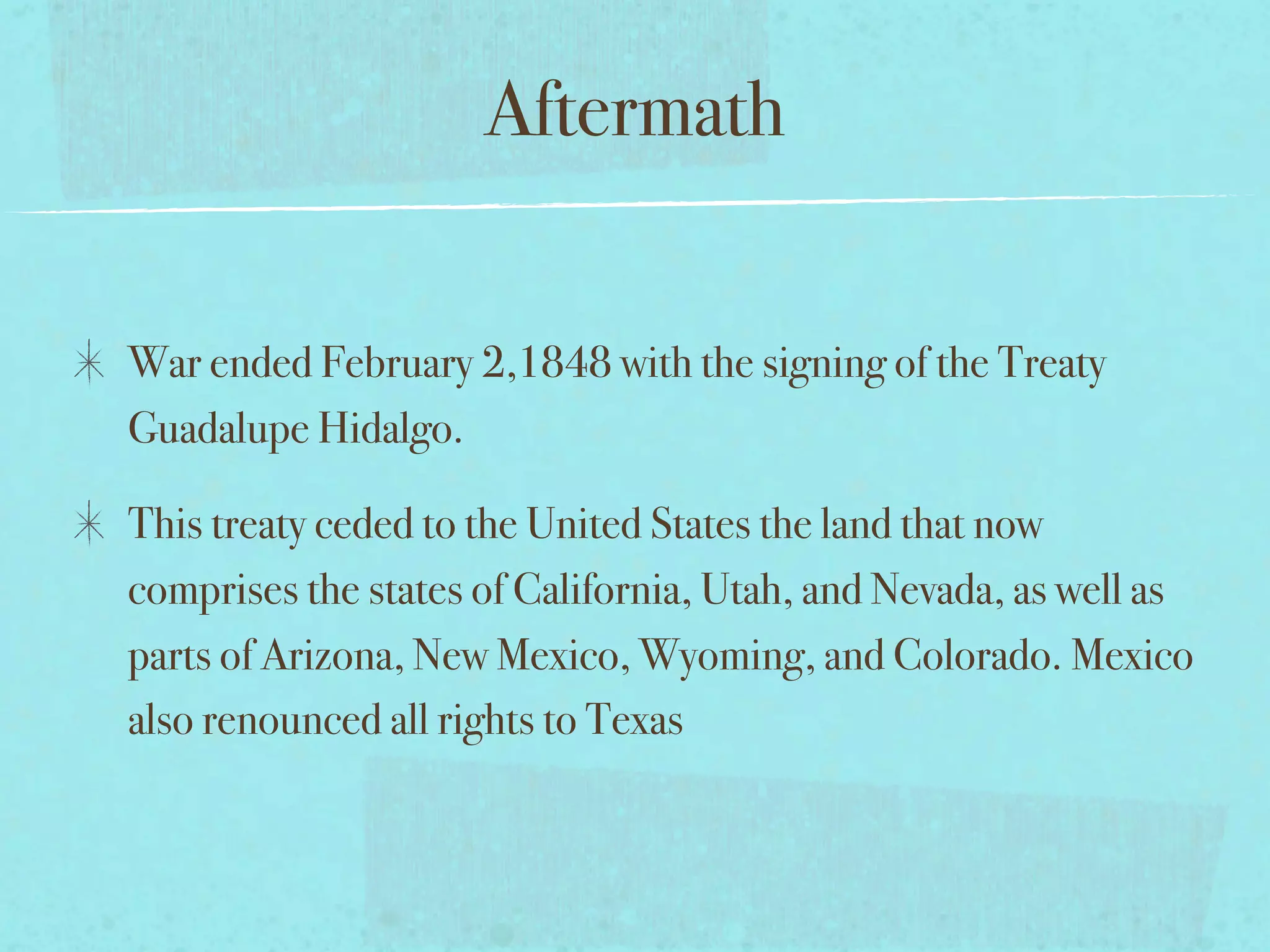 Mexican American War | KEY