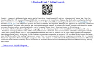 Mexican American War Research Paper | PPT