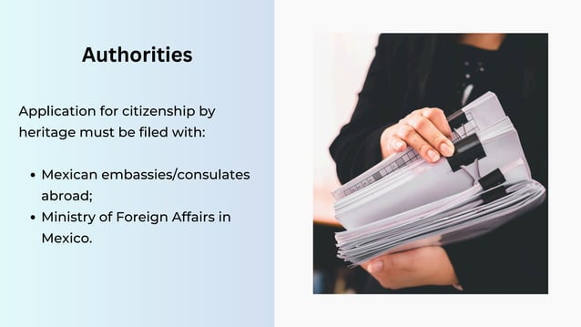 Mexican Citizenship by Origin Requirements | PPT