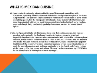 Mexican cuisine | PPT