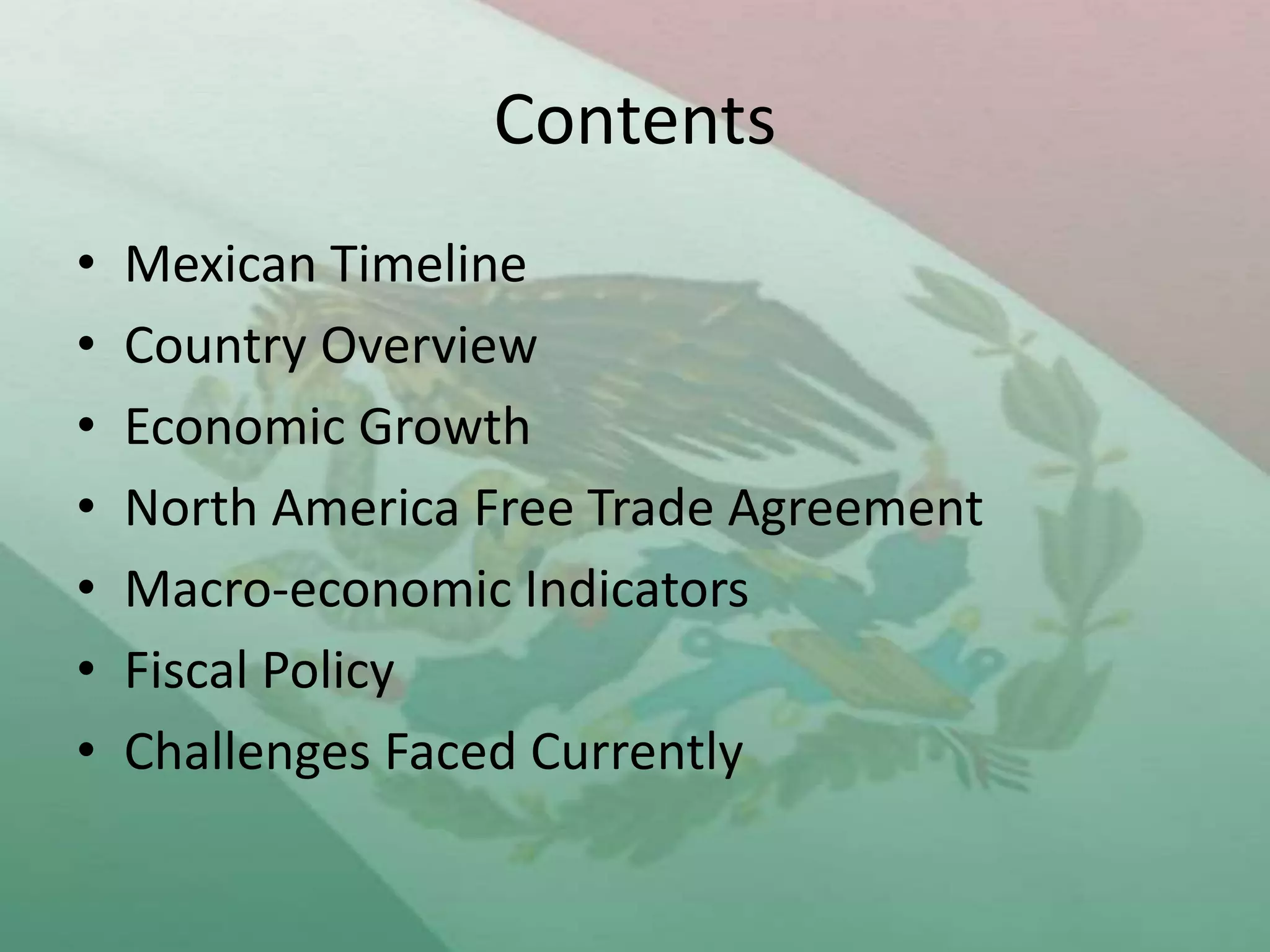 Mexican economy | PPTX