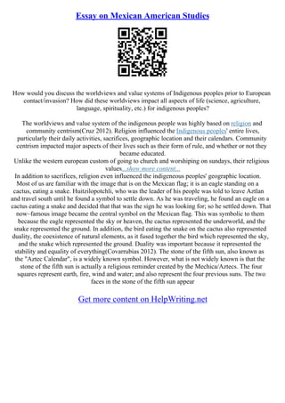 Mexican Essays | PDF