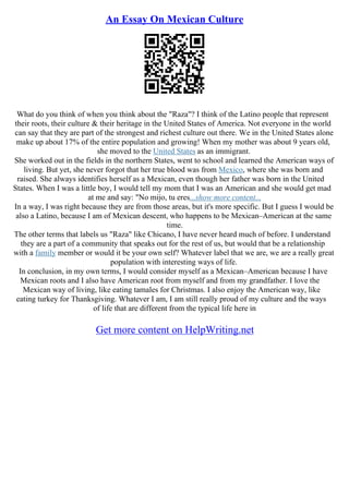 Mexican Essays | PDF