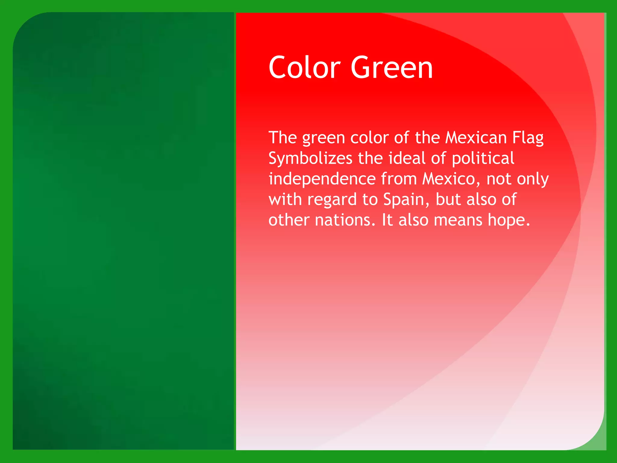 Mexican Flag Colors | PPTX