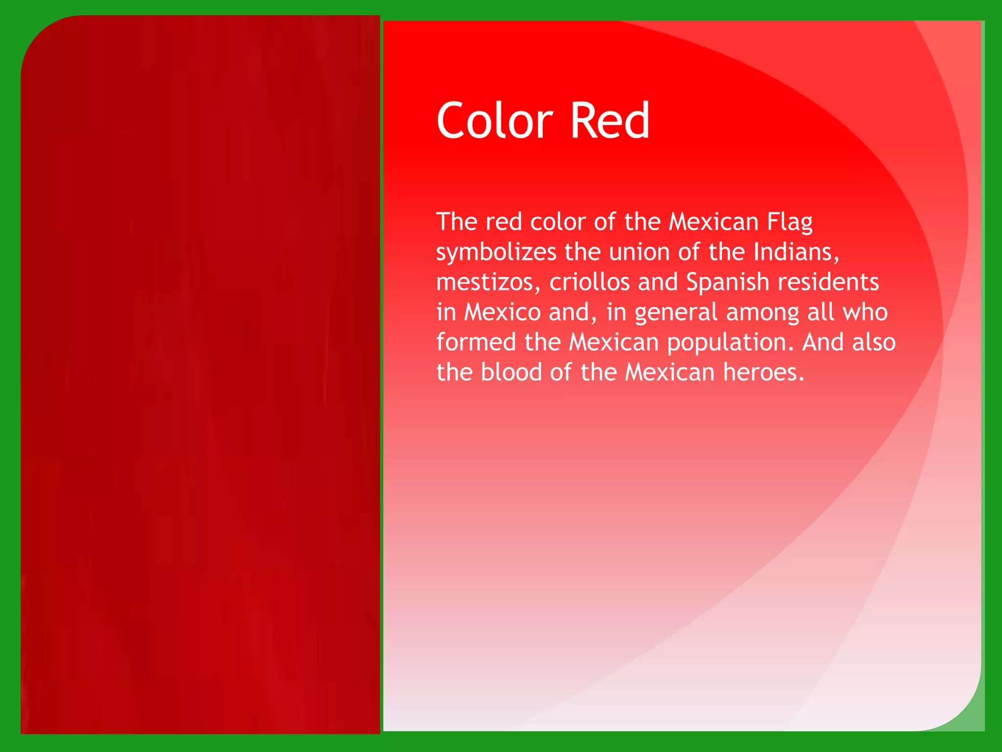 Mexican Flag Colors | PPTX