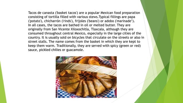 Mexican food, presentation for education in unversity | PPT