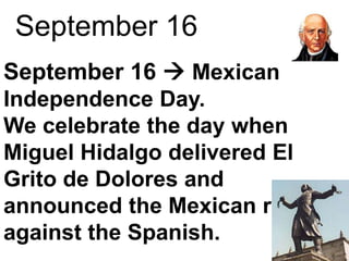 Mexican Holidays | PPTX
