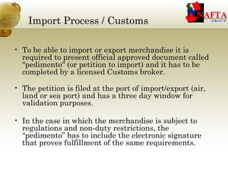 Mexican import requirements | PPT