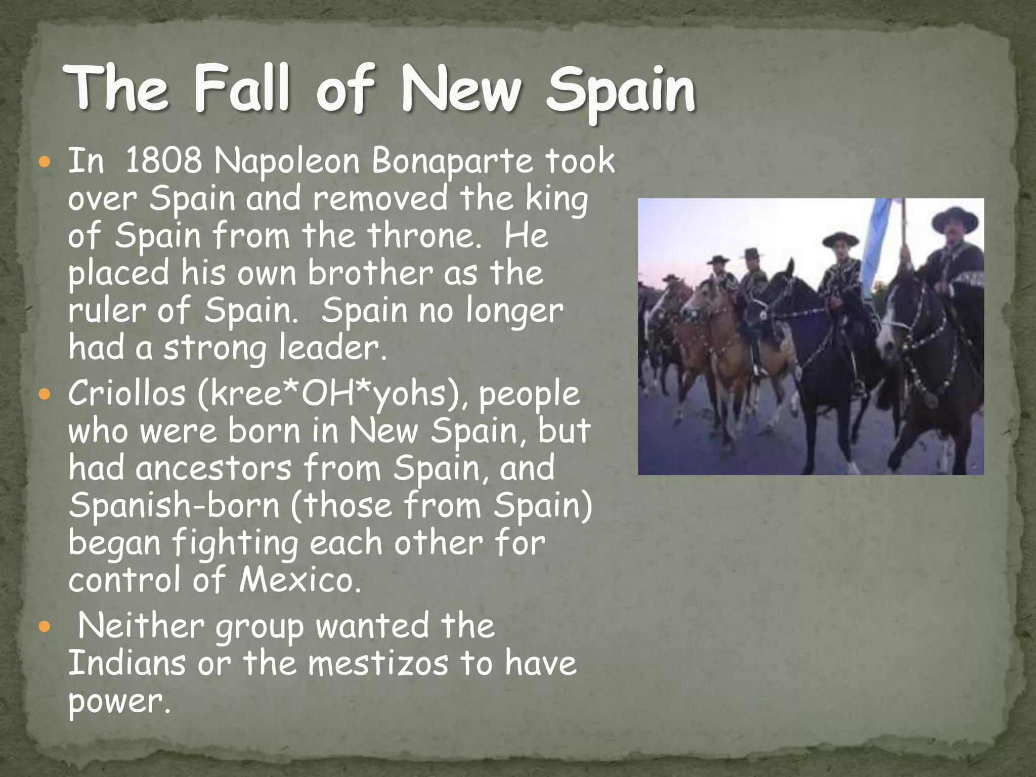 Mexican independence from spain revised | PPTX