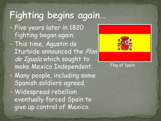 Mexican independence from spain revised | PPT