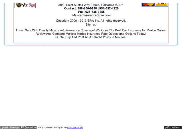 Mexican Insurancestore | PPT