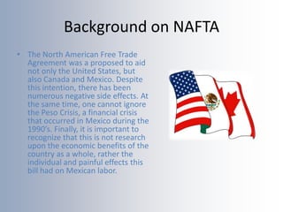 Mexican labor nafta | PPTX