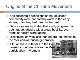 Mexicanos the chicano movement ning site #5 | PPTX