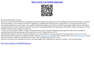 Mexican Revolution Research Paper | PPT