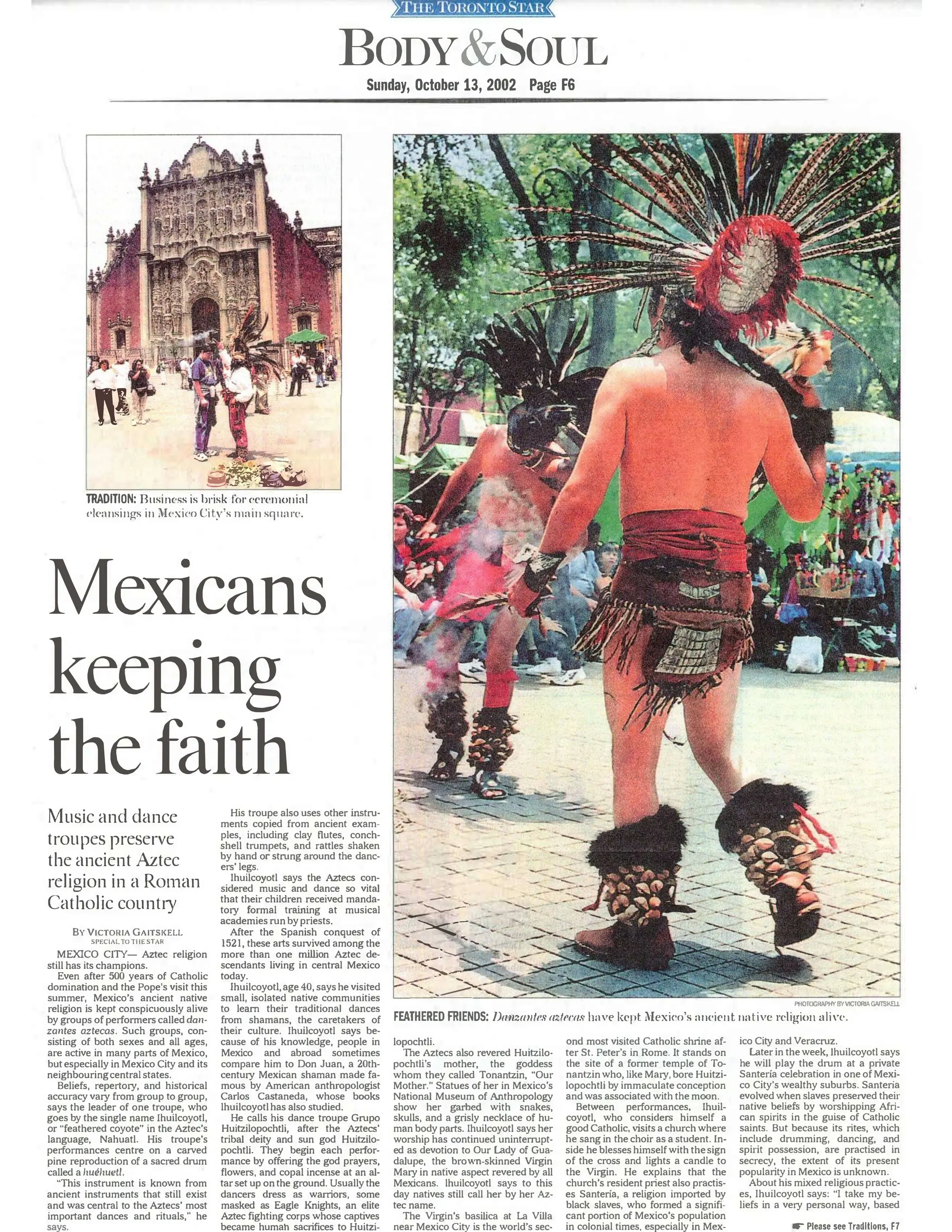 Mexicans Keeping the Faith | Toronto Star | PDF