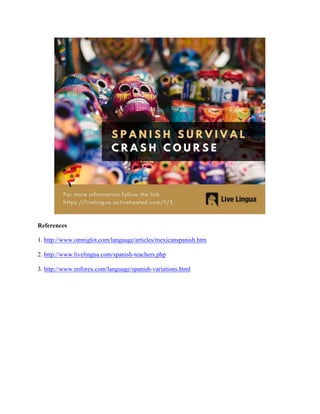 Mexican Spanish vs Spain Spanish | PDF