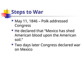 Mexican War 1846-1848 For History Classs | PPT