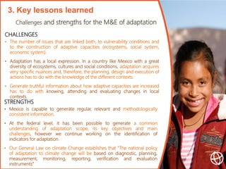 Monitoring and evaluation of adaptation: An approach from Mexico ...