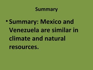 Mexico and venezuela location | PPT